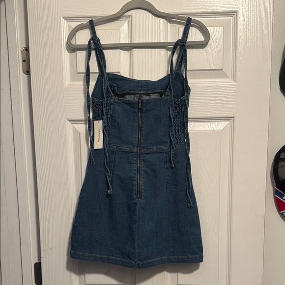 Francesca's Collections | Dresses | Francescas Blue Denim Dress With ...